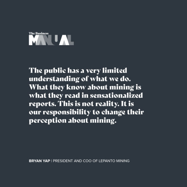 Meet Bryan Yap of Lepanto Mining and Philanthropy