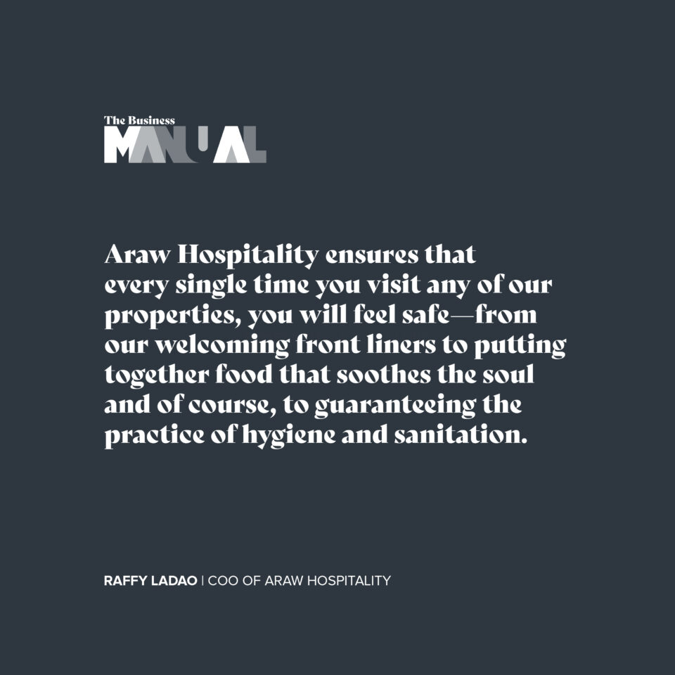 Raffy Ladao Leads Araw Hospitality Through Pandemic