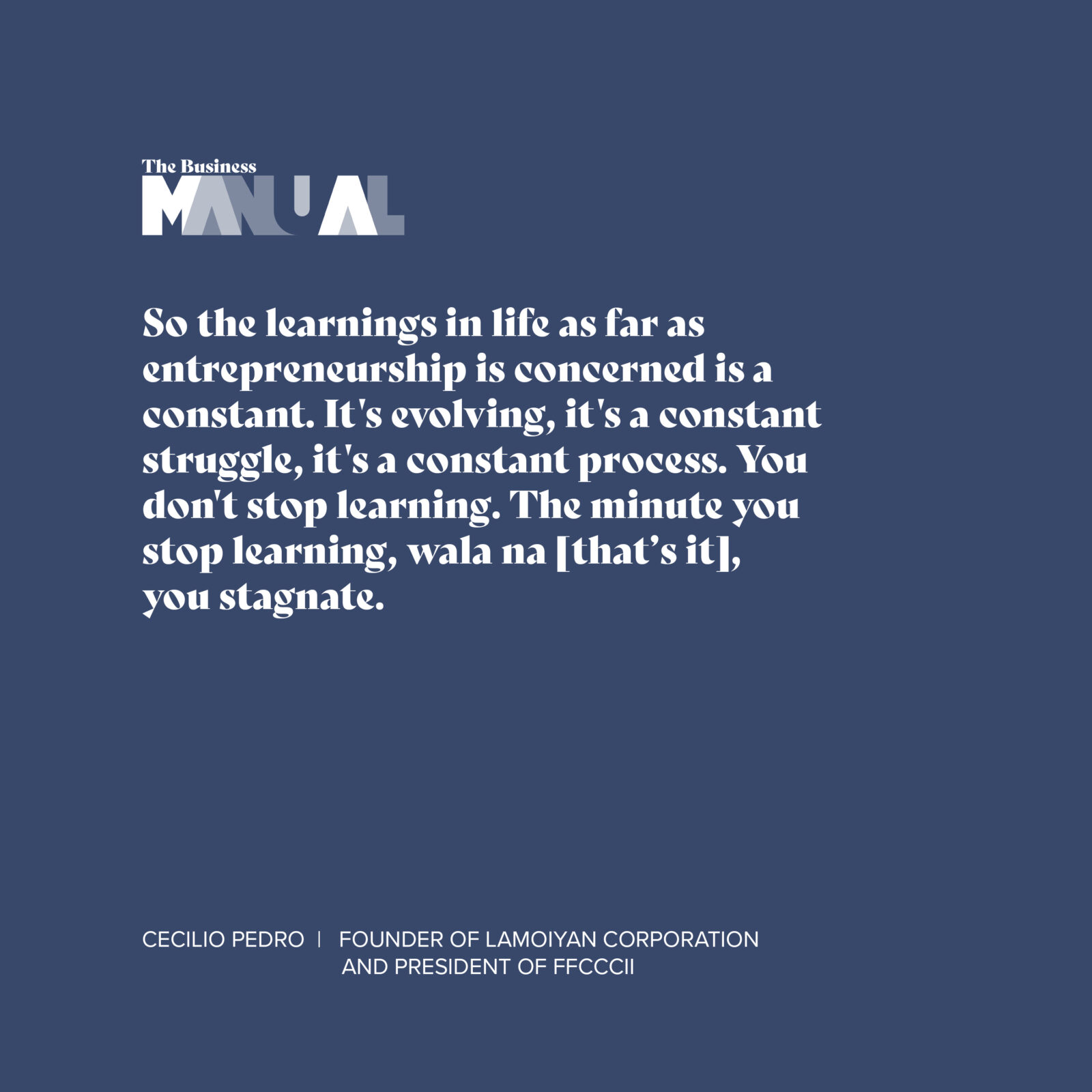 How Cecilio Pedro Combines Mission with Entrepreneurship